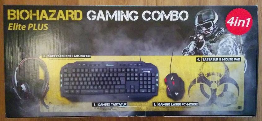 Produkttest: Connect IT Biohazard Gaming Set Combo mit Tastatur, Maus ...