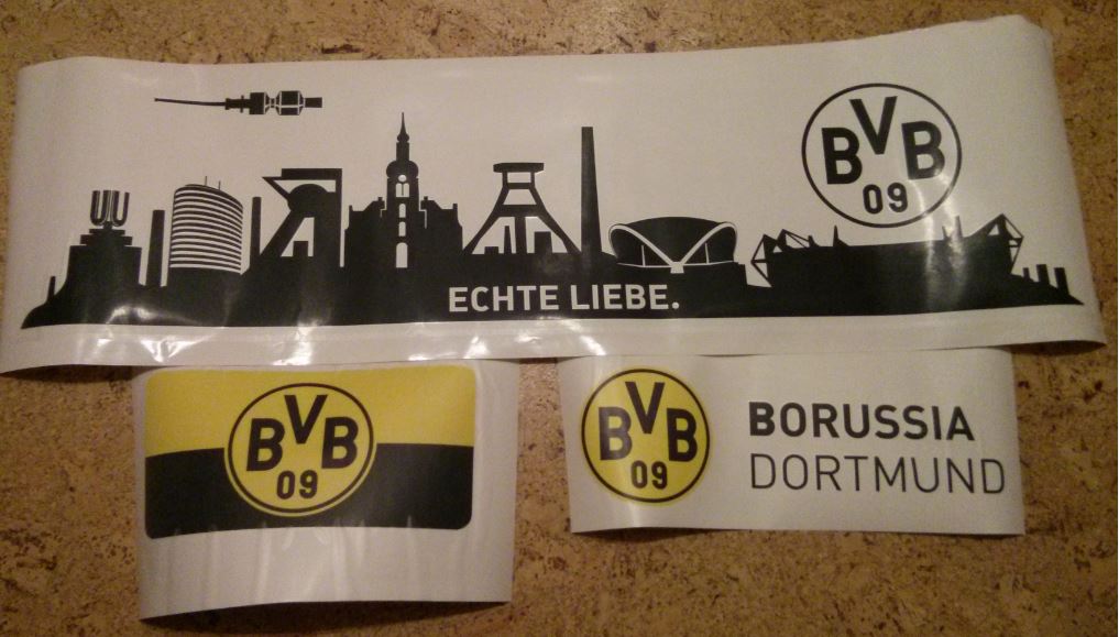 Produkttest: Borussia Dortmund Wandtattoos von K&L Wall Art